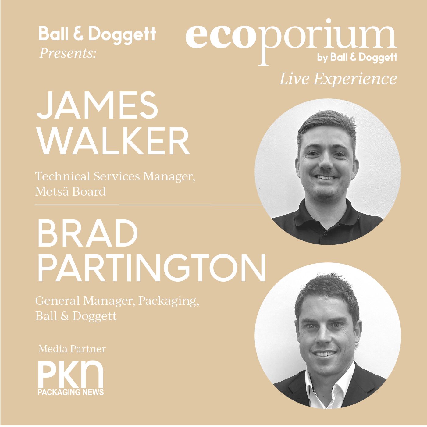 Metsa Board - James Walker, Technical Services Manager and Ball & Doggett - Brad Partington ...